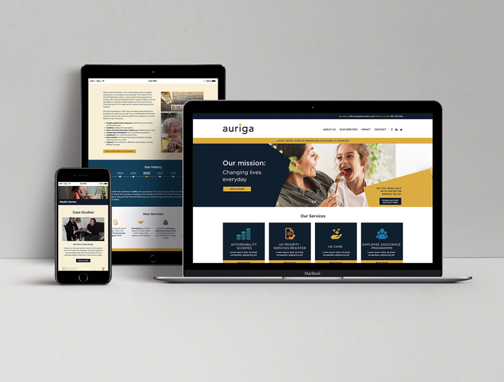 Auriga Services – Website Design - OWB Creative